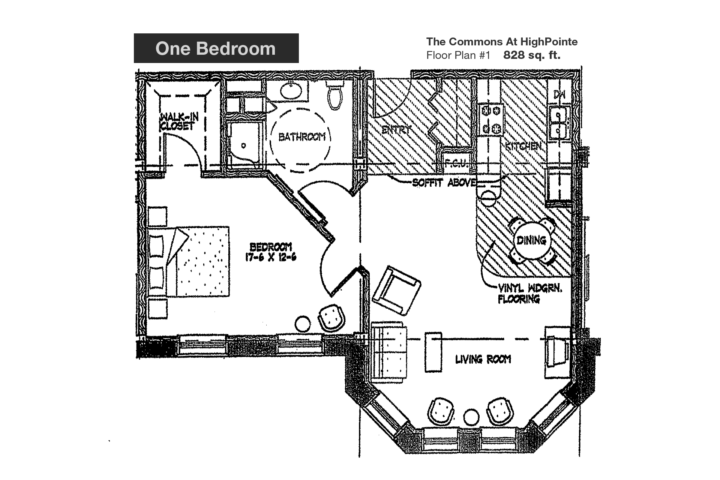The Commons One-Bedroom Apartment - HighPointe Apartment Homes