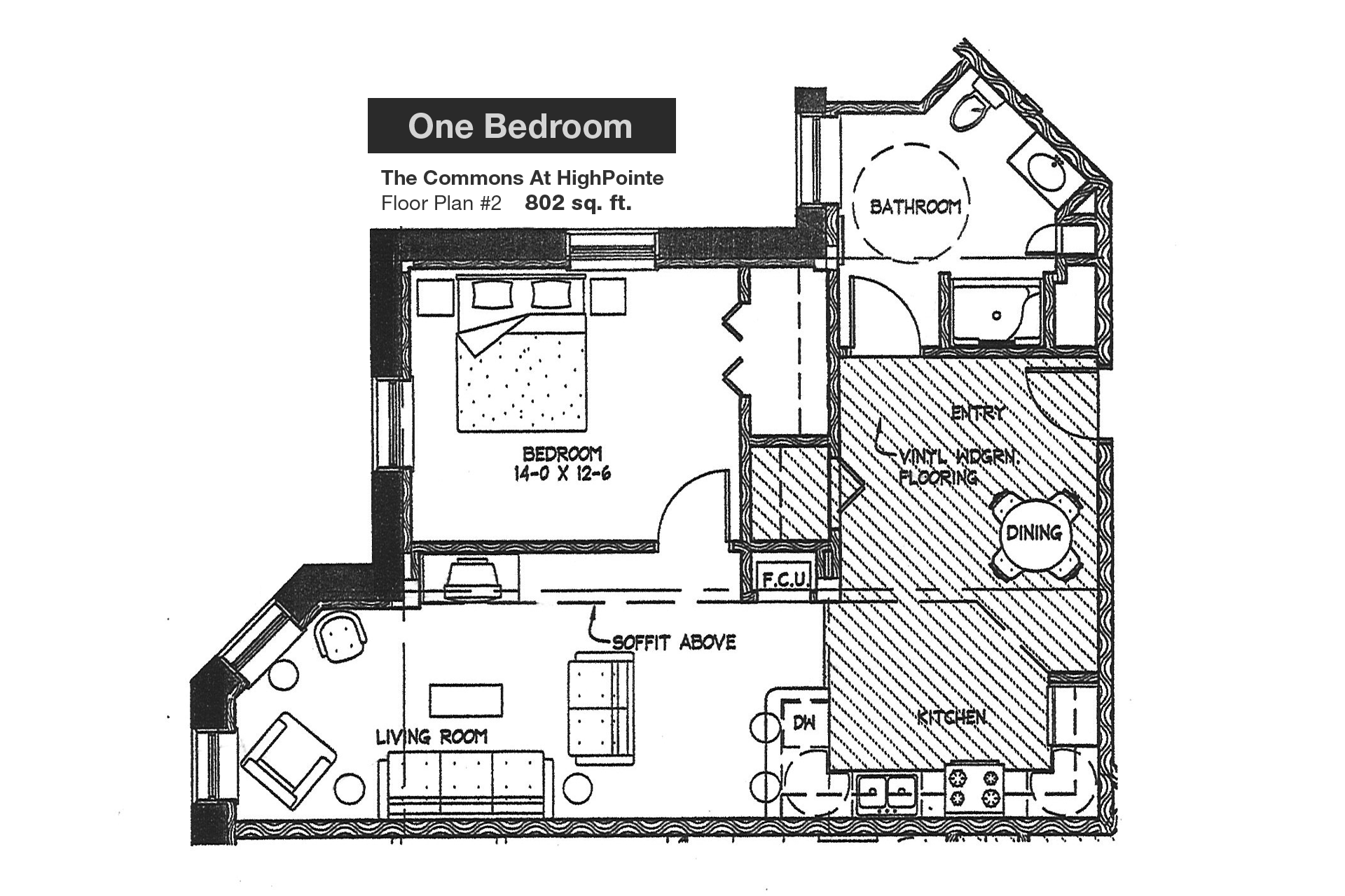 The Commons One-Bedroom Apartment - HighPointe Apartment Homes